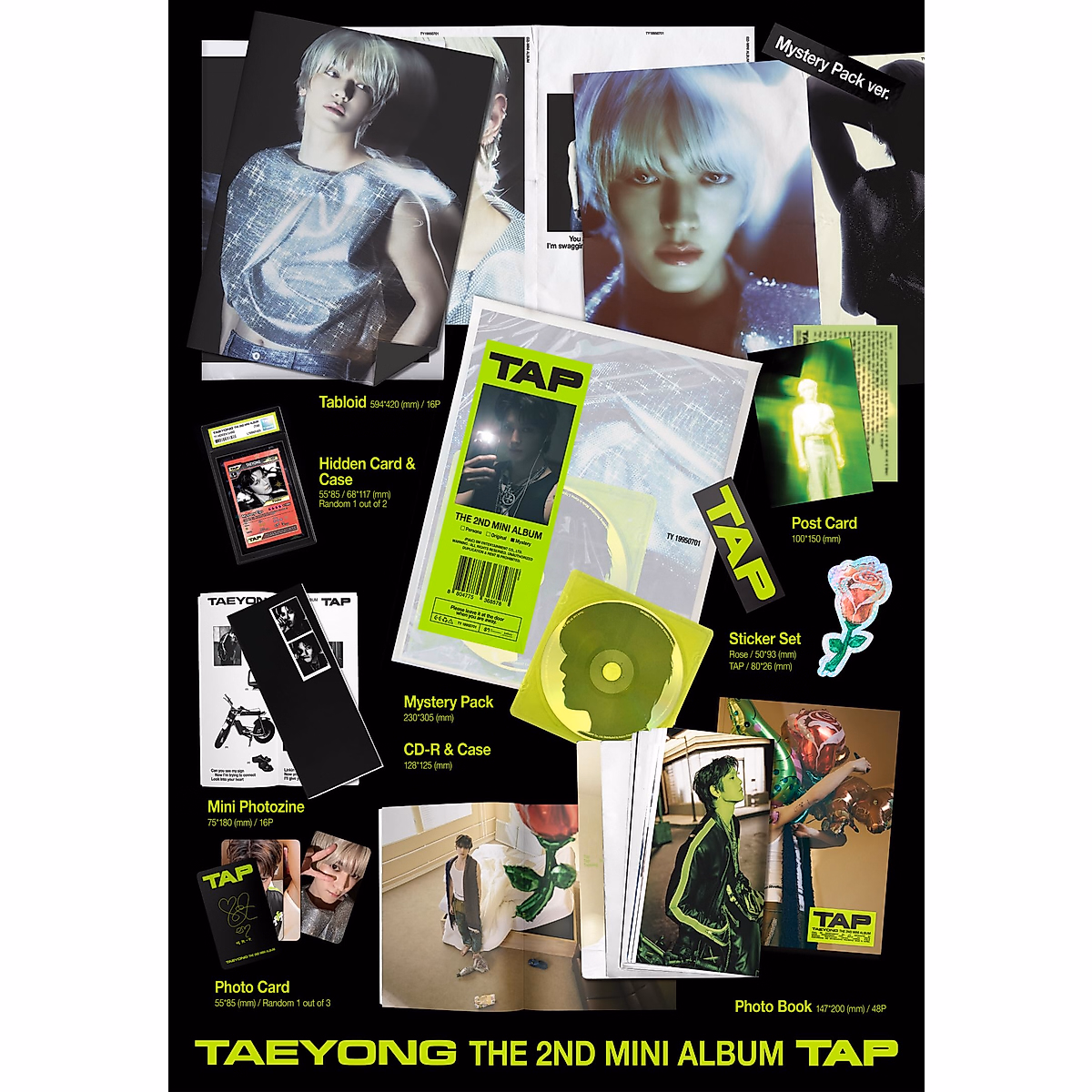 Dreamus TAEYONG NCT - 2nd Mini Album TAP [Mystery Pack Ver.], L700001403