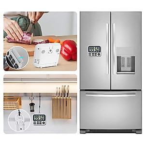 XREXS Digital Kitchen Timer, Magnetic Countdown Up Cooking Timer Clock with Large LCD Display, Adjustable Volume, Loud Alarm & Strong Magnet Classroom Timer for Teachers (Batteries Included)