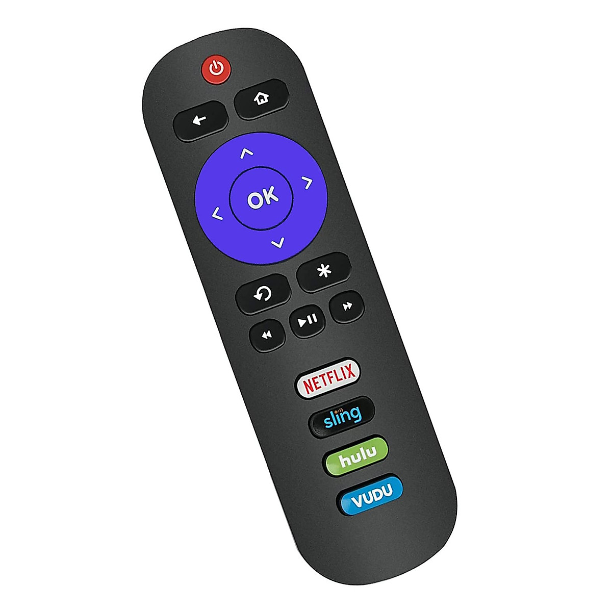 Remote Control Replacement for JVC Roku TV LT-32MAW388 LT-40MAB588 LT-43MAW588 LT-49MAW598 LT-50MAW595 LT-65MAW595