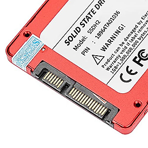 Garsentx 2.5inch SSD Red High Speed Metal Hard Drive for Desktop Computer Laptops PC, Portable SSD 8GB-2TB External Solid State Drive, for Linux/WinXP/Win/7/8/10(32GB)