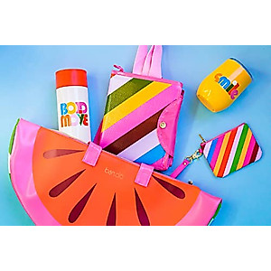 ban.do Hot Stuff Insulated Stainless Steel Thermal Mug, 16 Oz Travel Cup with Lid, Double Wall Tumbler, Bold Move