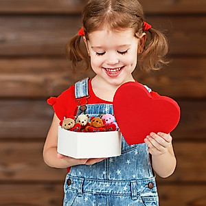 Chivao 16 Pieces Heart Bear 3.5 Inch Plush Bear Toy Stuffed Mini Bear with Heart I Love You Bear Stuffed Animals Bears for Valentine's Gift Keychain Wedding Birthday Party