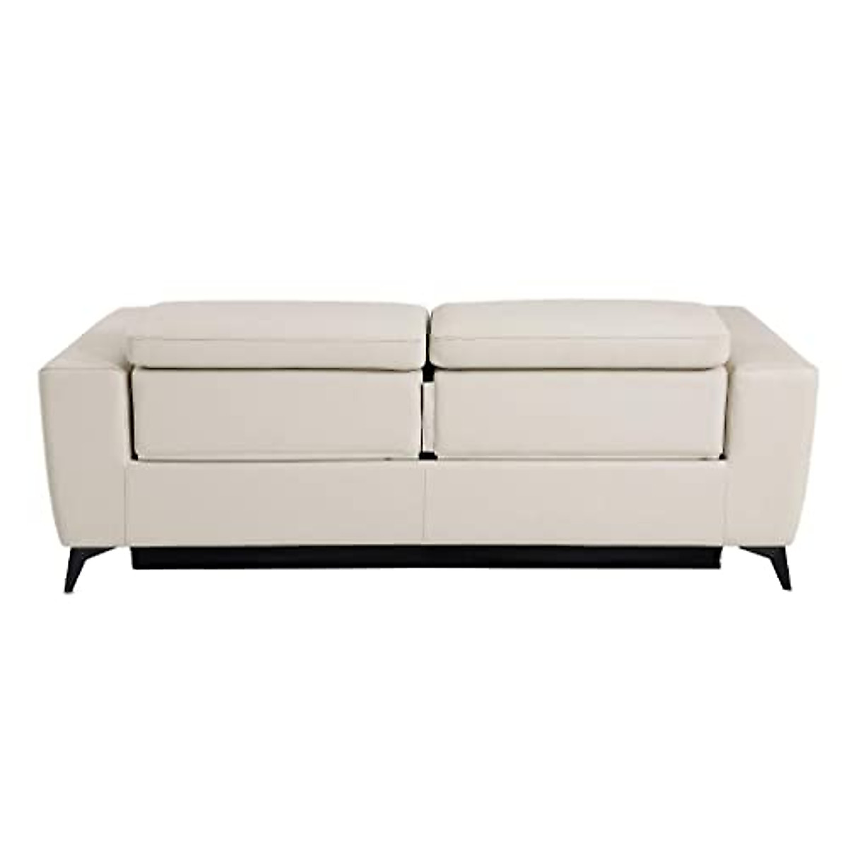 Blackjack Furniture Siena Power Reclining Sofa with USB Ports to Charge Devices, Adjustable Multi-Position Headrests, Wall Hugger Design, 82.6" W, Beige