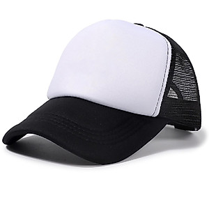 Baby-Boys Dinosaur Baseball-Caps Adjustable Trucker-Hat Sun-Baseball-Hat Fit 2-7 Years Kids-Toddler (20.5" Adjustable fit for 2-7T, Black)