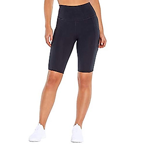 Marika Women's Standard Olivia High Rise Tummy Control Bermuda Short, Black, X-Large