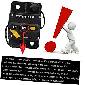 VICASKY Fuse Reset Circuit Breaker 2pcs Waterproof Circuit Breaker Car Circuit Breaker 32v Circuit Breaker Audio 100a Fuse Bimetal Circuit Breaker