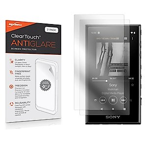 BoxWave Screen Protector Compatible with Sony Walkman NW-A105 (Screen Protector ClearTouch Anti-Glare (2-Pack), Anti-Fingerprint Matte Film Skin