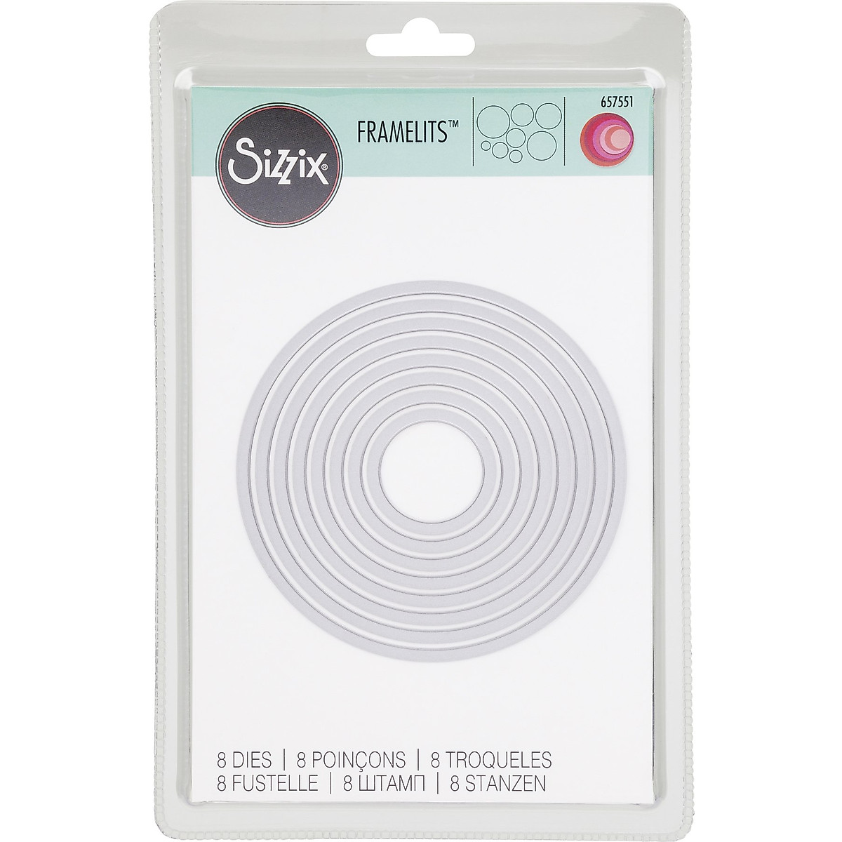 Sizzix Framelits Die Set 8/PK - Circles