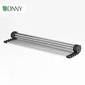 Roll Up Dish Drying Rack in Sink Stainless Steel Kitchen Folding Rack Over Sink Dish Drainer16.9’’(L) x10.2’’(W)
