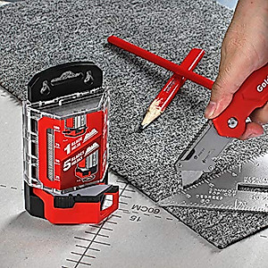 Goldblatt 100-Pack Utility Blades Premium Tempered SK2M Steel with Dispenser (G08283)