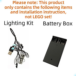 GEAMENT LED Light Kit Compatible with Inquisitor Transport Scythe - Lighting Set for 75336 Building Model (Model Set Not Included)