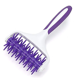 Plastic Pie Dough Pizza Dough Roller - Pizza Dough Docker Roller for Pizza Making Accessories Pizza Crust Dough Pie Baking Accessories - Plastic Kitchen Baking Pie Crust Dough Docker for Crackers