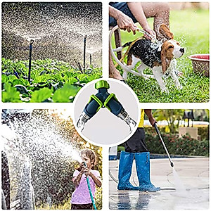 Hose Splitter 2 Way Heavy Duty, Garden Hose Splitter, Brass Y Hose Splitter with Thumb Control Valves, 3/4" Two Way Water Hose Splitter Faucet Splitter Shut Off Valve Hose Connector Adapter