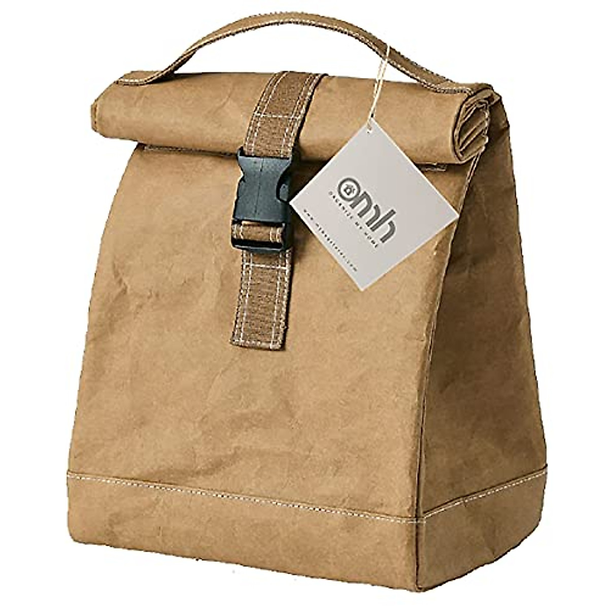 Roll Down Lunch Tote Bag (Brown)