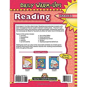 Daily Warm-Ups: Reading, Grade 1 from Teacher Created Resources