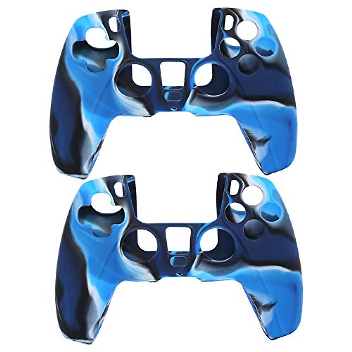 Gamepad Protective Cover Comfortable Anti Extrusion Dust Proof Sweat Proof Game Controller Skin ,for Gamepad(Camouflage blue)
