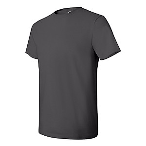 Hanes 4.5 oz., 100% Ringspun Cotton nano-T T-Shirt, Large, BLACK