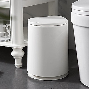 n/a 10L Pressing Type Round Plastic Trash Can Double-Layer Multi-Purpose Trash Can Nordic Household