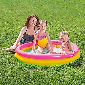 Intex Sunset Glow 45" x 10" Soft Inflatable Colorful Kiddie 3+ Swimming Pool