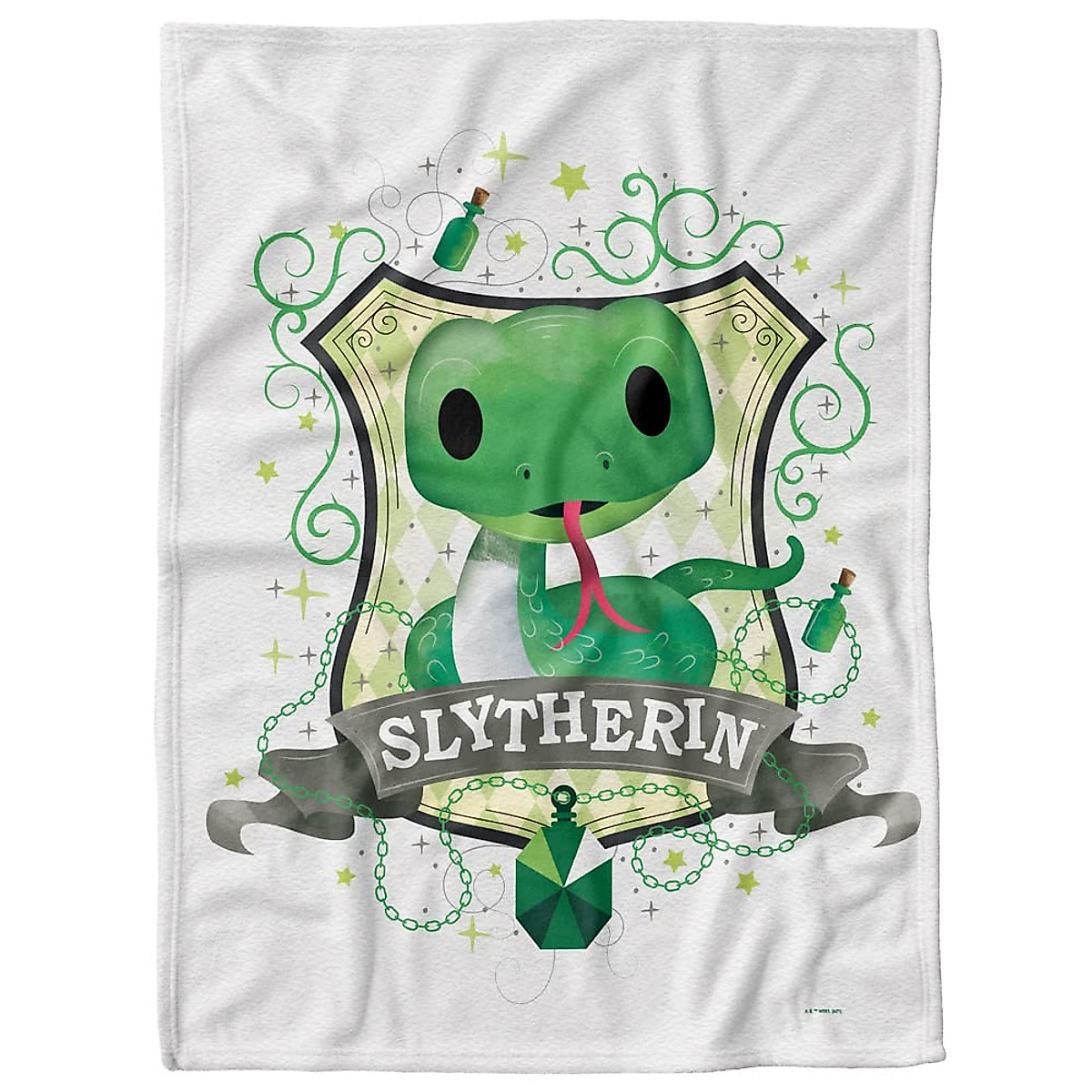 Harry Potter Lightweight Baby Blanket, 30"X40", Whimsical Slytherin Unisex for Infants Girls & Boys