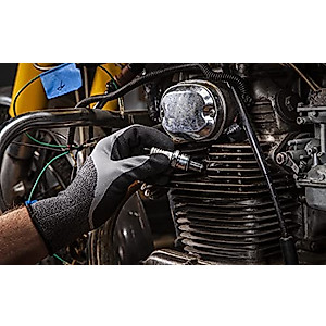 Boss Men's Tactile Barrier Dual Layer Latex Coated Work Gloves, Water Resistant, Superior Grip, Tear Resistant, Gray/Black, Large (B32021-L)