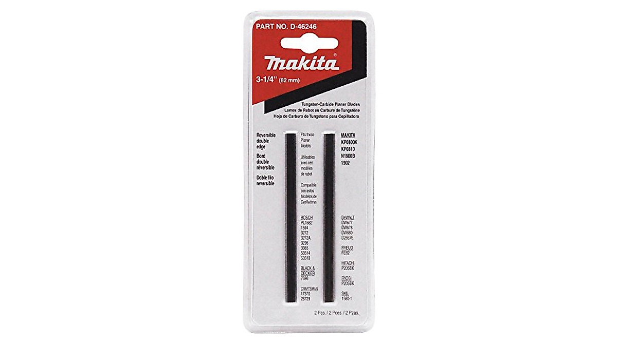 Makita 3-1/4" Tungsten-Carbide Double Edged Planer Blades
