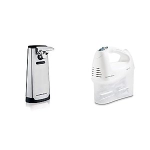Hamilton Beach Electric Can Opener + Hand Mixer Bundle