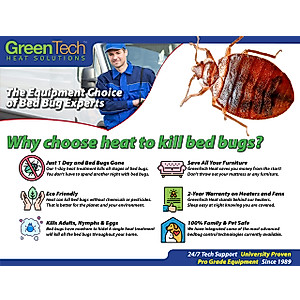 Portable Electric Bed Bug Eradication Heater System | Contains All Equipment for Heat Treatment of Bed Bugs | Gets Rid of All Bed Bugs in a 600 Sq. Foot Room | Professional-Grade | ePro 600 Package