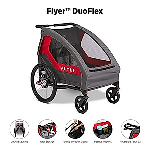 Flyer™ Duoflex 2 in 1 Bike Trailer and Stroller for Toddlers, 1+ Years
