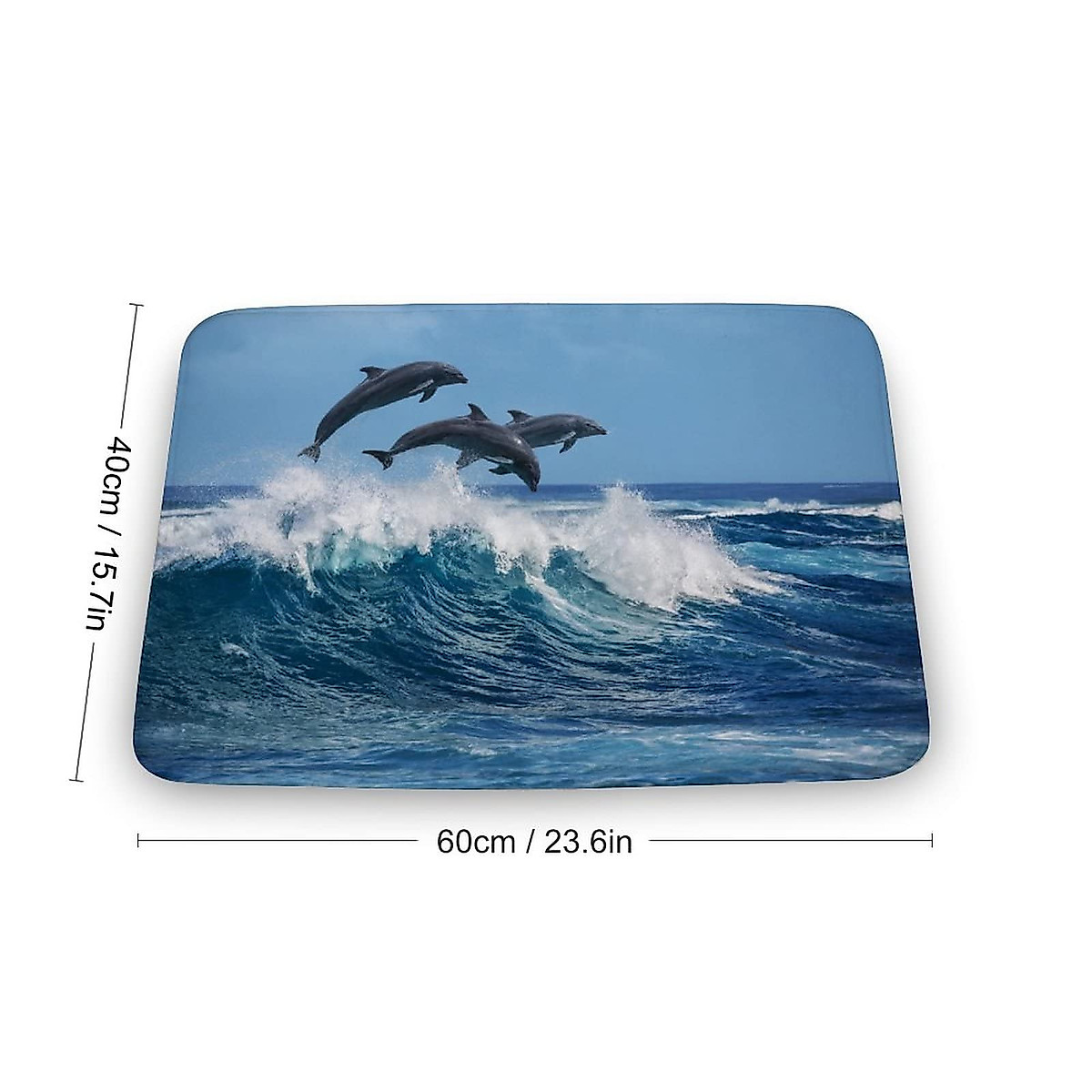 Happy Dolphin Kitchen Mat and Rugs Cushioned Anti-Fatigue Kitchen mats 16"x 24"Non Slip Waterproof Kitchen Mats and Rugs for Kitchen Floor Home Office Sink Laundry