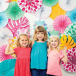 Creative Converting Girl Dinosaur Tiaras, 8 ct, Multicolor