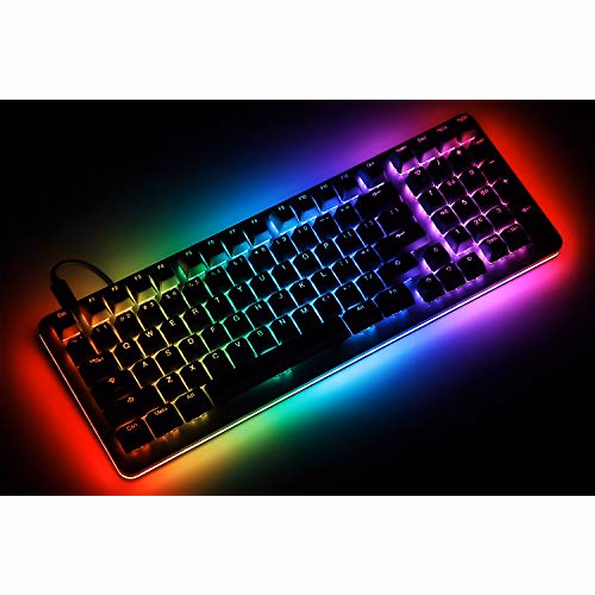 DROP Shift Mechanical Keyboard — Full-Size 1800 Layout (99 Key), Kailh Hotswap Switches, Programmable, Backlit RGB, USB-C, Doubleshot PBT Keycaps, Aluminum, Tactile (Gray, Halo Clear)