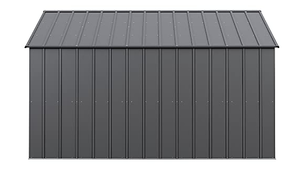 Arrow Shed Classic 12x12 Steel Storage Shed in Charcoal - Durable & Secure