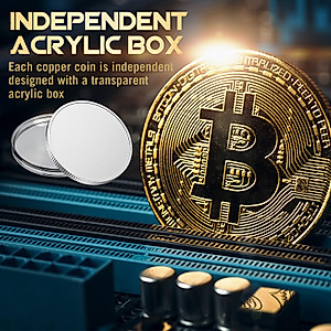 weparmeety 12 Pcs Blank Challenge Coin, Engraving Blanks Coins Threaded Edged 40 mm with Acrylic Protection Box Laser Engravable Pattern for DIY Crafts Commemorative Collection (Sliver)