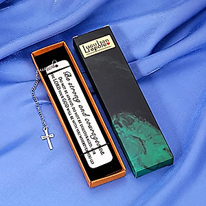 Religious Gifts for Women Christian Gifts for Men Inspirational Bookmark for Godson Goddaughter Back to School Gifts for Kids Birthday Bible Verse Baptism Gifts for Boys Catholic Girl Gifts