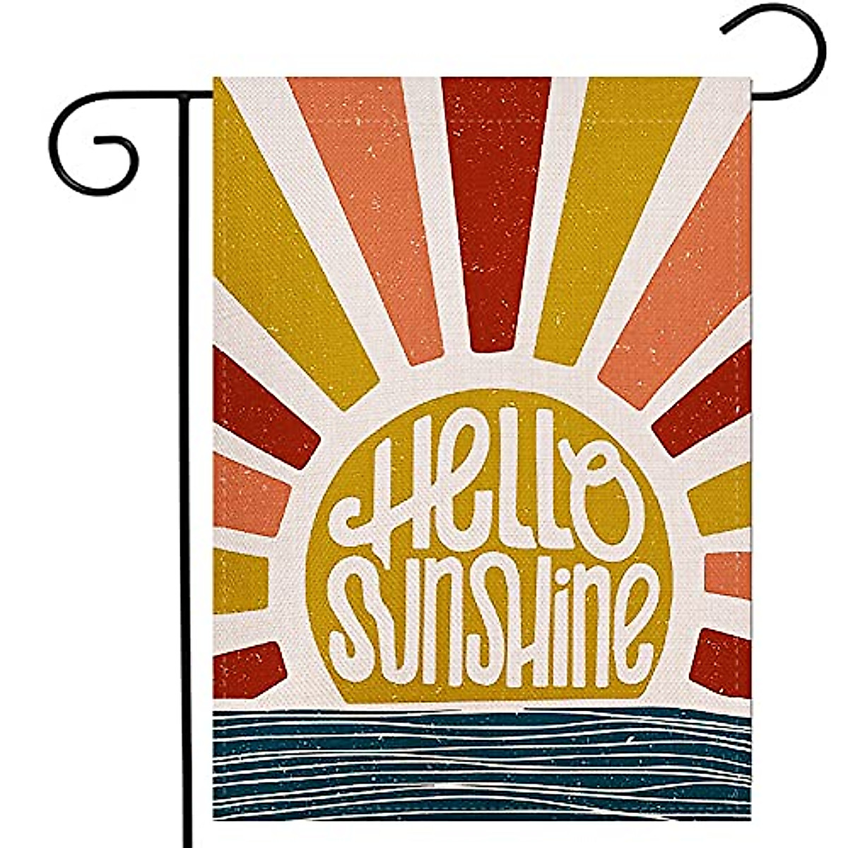 Summer Hello Sunshine Garden Flag 12.5×18 Inch Vertical Double Sided Yard Outdoor Decoration
