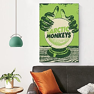 Hitecera Posters Arctic Monkeys Music Poster Decorative Painting Canvas Wall Posters and Art Picture Print Modern Family Bedroom Decor Posters 12x18inch(30x45cm)