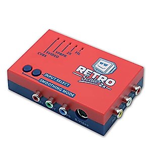 Kacenray A/V to HDMI Converter and Line Doubler for Retro Game Console PS2 / N64 / NES/Dreamcast/Saturn / MD1 / MD2