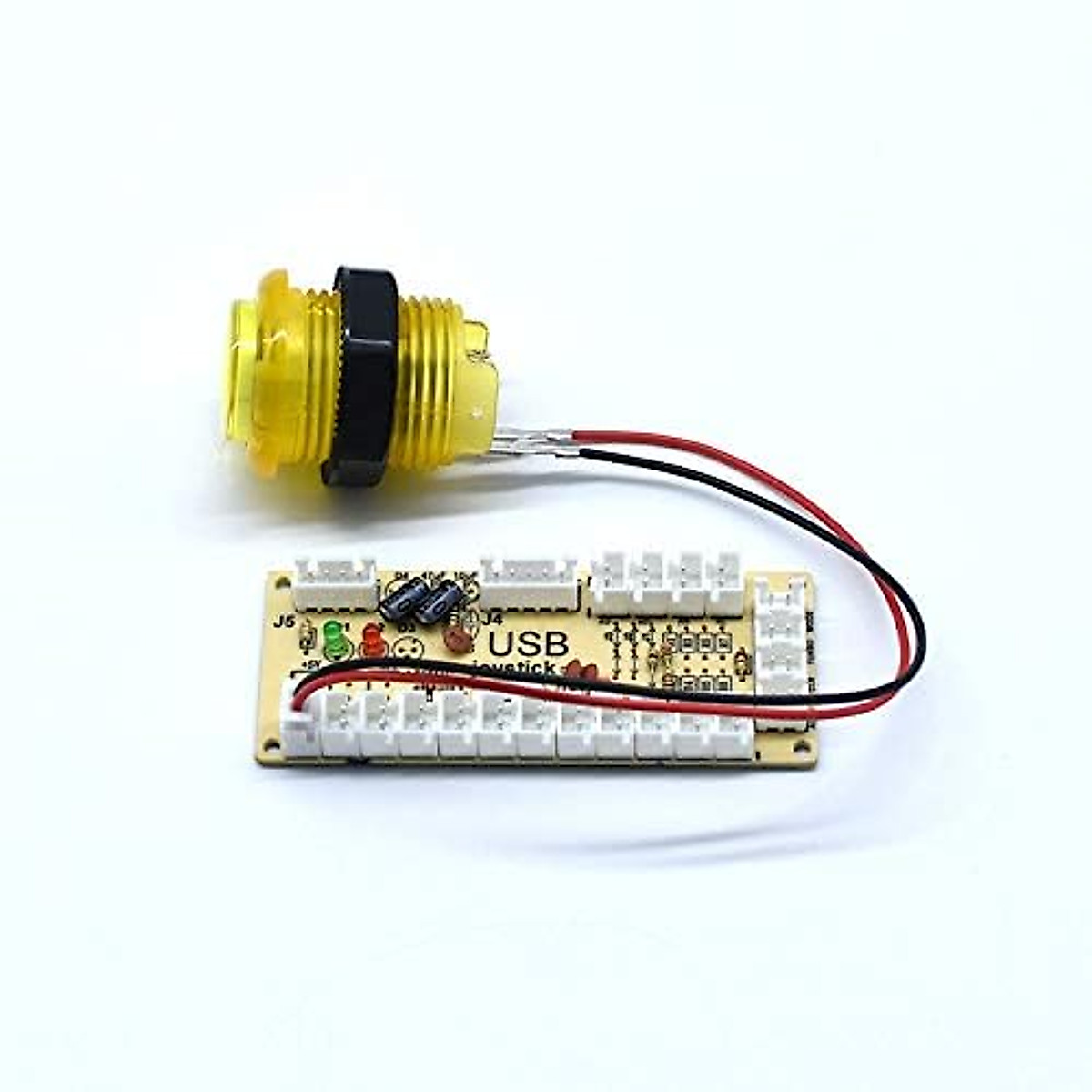 Arcity 20 Pcs Arcade Button Wires Harness Cable for Zero Delay USB Encoder PCB with 0.110inch 2.8mm Terminals Compatible with Arcade LED Buttons and Sanwa Style Buttons New,HY-PJ096-2