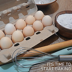 HavRixor 24 Pack Blank Egg Cartons Cheap Bulk 12 Count - Holds Up to 1 Dozen Eggs Cardboard Thickness Natural Pulp Empty Chicken Egg Boxes for Family Farm Market Fridge