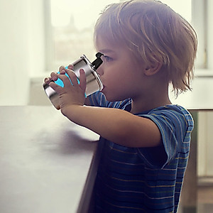 EWSNmata Kids Stainless Steel Cups, 12oz Toddlers Tumbler Spill Proof for School, Kids Metal Drinking Glasses, 6 Pack Unbreakable Water Glasses for Children, Adults, Outdoor, Indoor