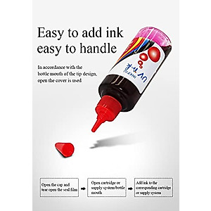 Veltec Premium Universal Refill Dye Ink for Epson, Canon, HP, Lexmark, Brother, Samsung, Dell, Kodak and Most Inkjet Printers – 4 Colors (3.4 oz Each Bottle)