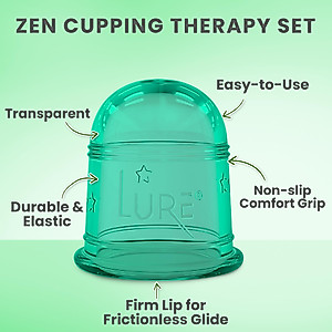 Silicone Cupping Therapy Set Beginner Massage Cupping Cups for Cupping Therapy Cup Kit for Massage, Myofascial Release, Cellulite Reduction