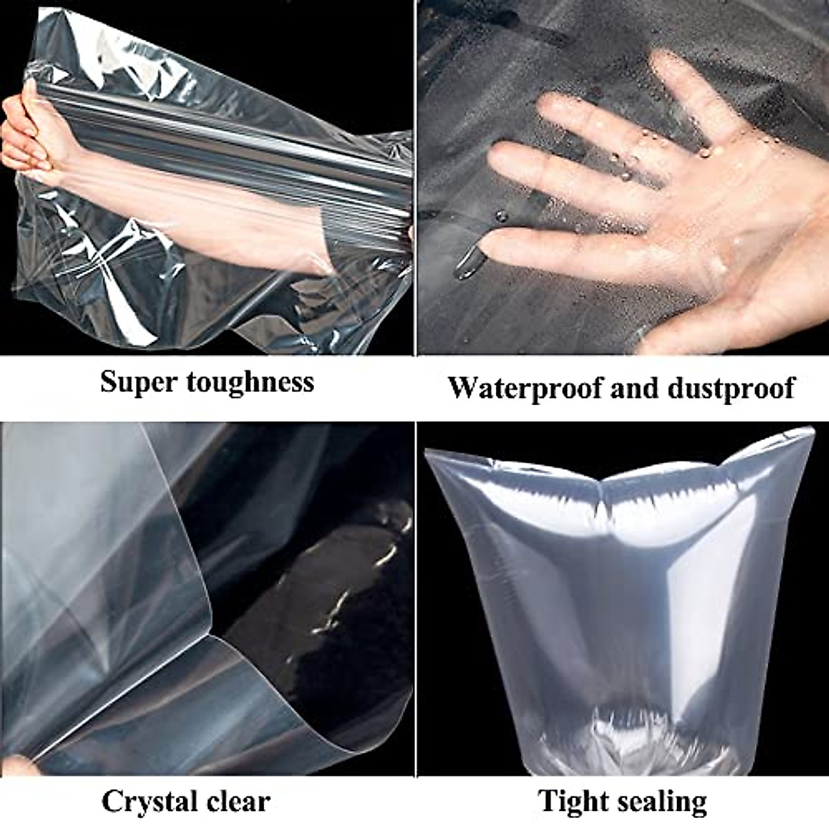 Turkey Bags for Marinating and Brining, 5 Gallon Bucket Mylar Bags for Food Storage, Leak Proof Flat Bottom Pail Liners, 10pcs