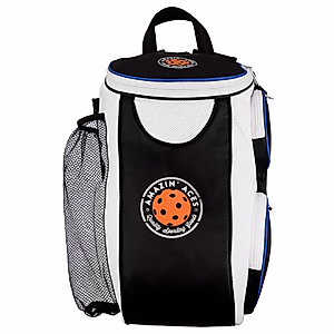 Amazin' Aces Premium Pickleball Backpack | Bag Features Pickleball Holder/Sleeve | Pack Fits Multiple Paddles | Convenient Pockets For Phone, Keys, & Wallet | Padded Back & Straps For Added Comfort