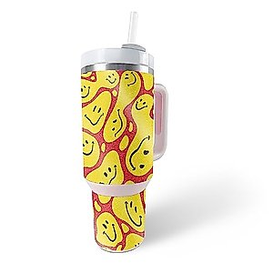 MightySkins Glossy Glitter Skin Compatible with Stanley The Quencher H2.0 FlowState 40 Oz Tumbler - Tripping with Friend | Protective, Durable High-Gloss Glitter Finish | Easy to Apply