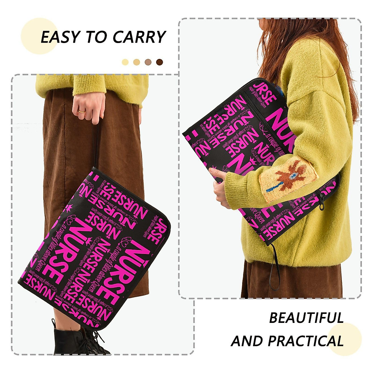 Expandable Accordion Folder Nurse-Gifts-Nursing-Student Expanding File Organizer with 13 Pockets