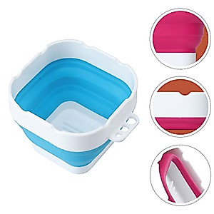 Ciieeo Folding Pencil Holder Car Wash Bucket Watercolor Paint Brush Basin Artist Brush Basin Foldable Bucket Collapsible Paint Brush Tub Buckets Mop Bucket Water Cup Painting