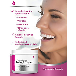 Retinol Cream for Face | Retinol Night Cream | 4oz | SLS & Paraben Free Moisturizer | By Horbaach