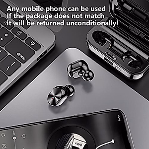 High-Capacity Battery Digital Power Display Bluetooth Headset Mini Private Mode True Wireless 5.2 Binaural in-Ear Sports Waterproof Noise Cancellation